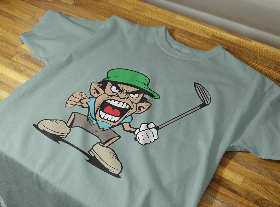 Angry Golfer SVG, Golf PNG, Golf Sublimation Cricut Silhouette Cameo ...