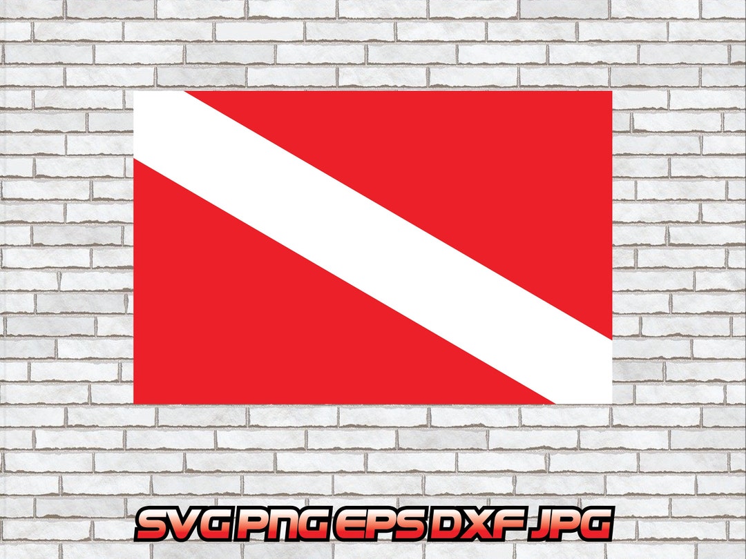 Scuba Diving Flag Svg Nautical Diver Down Boat Flag Scuba Diving Gift Deep Sea Diver Scuba PNG ...