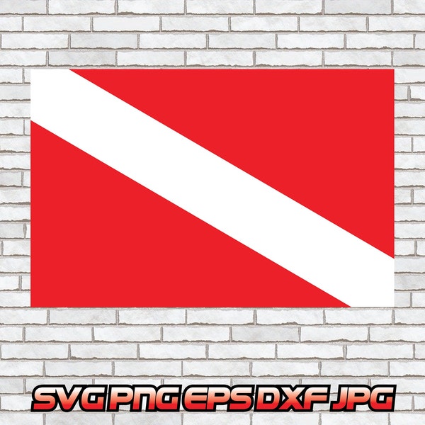 Scuba Flag Wall Art - Etsy