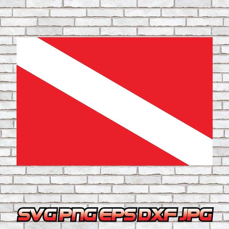 Scuba Flag Wall Art - Etsy