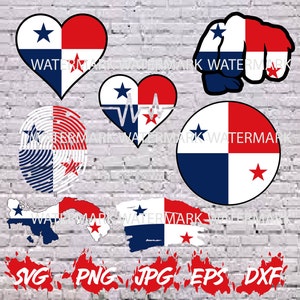 Panama Flag SVG Design Bundle, Panama Vector Art Image Files, Instant ...