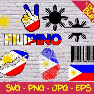 Filipino Flag SVG Filipino Art Filipino Bundle Philippines - Etsy