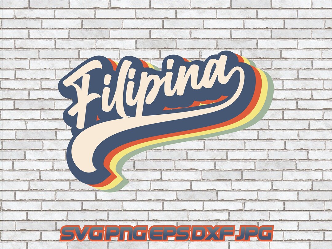 Filipina Retro SVG, Filipino PNG, Philippines Svg, Pinay, Pinoy Art ...