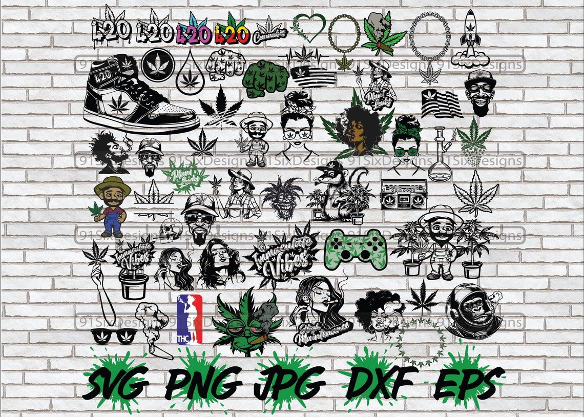 Funny 420 Design Bundle, Weed Svg, Marijuana PNG, Shirt Designs ...