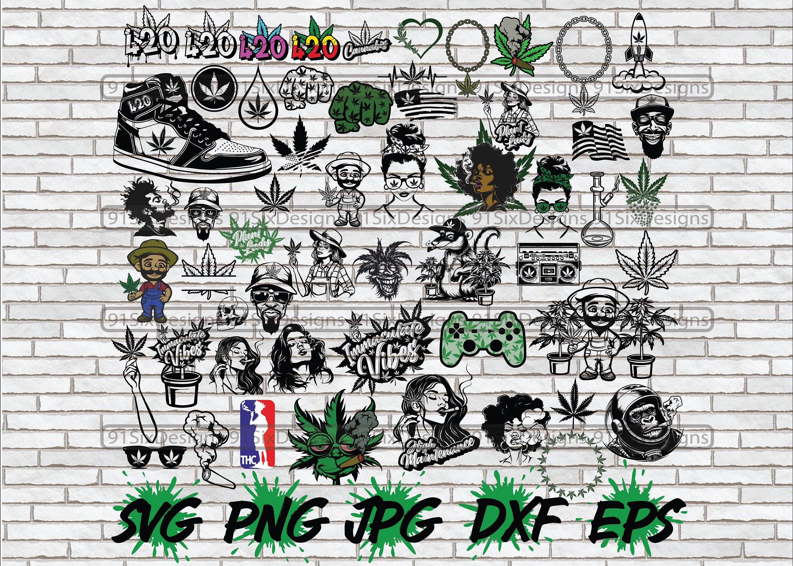 Funny 420 Design Bundle, Weed Svg, Marijuana PNG, Shirt Designs ...