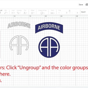 82nd Airborne SVG, US Army Cut File, Division, Americas Guard of Honor ...