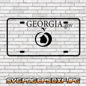 Georgia License Plate Svg, Georgia License Png, Vector, Motor Vehicle ...