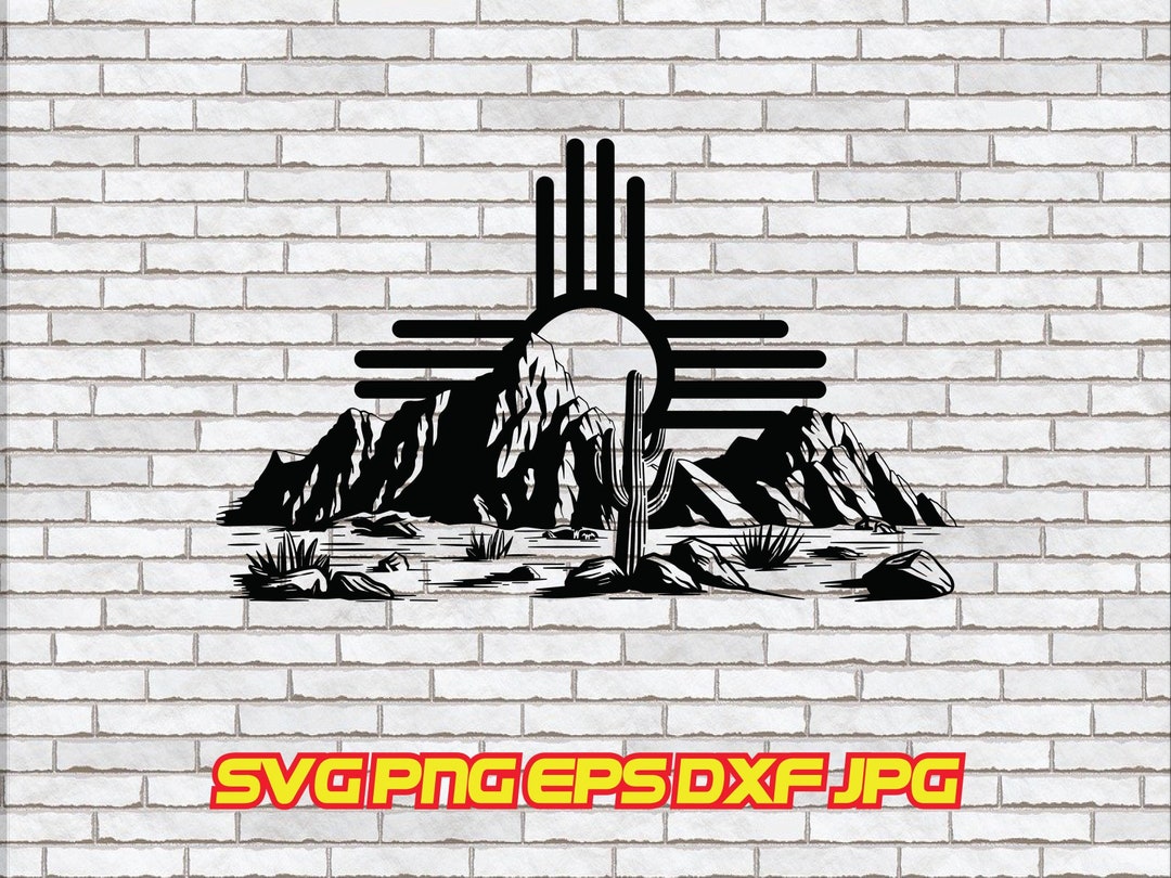 New Mexico Svg, Zia Sun Png Flag Shirt Design Cut File Cricut ...