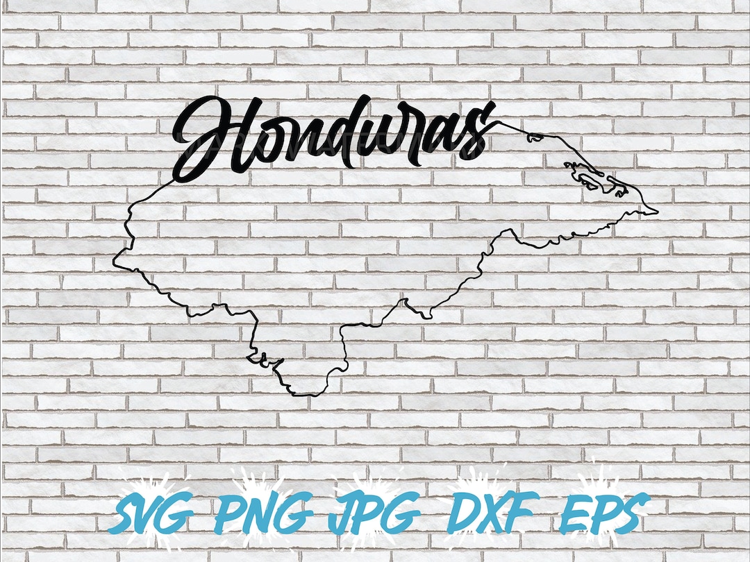 Honduras Map SVG, Honduras SVG, Honduras PNG, Honduras Flag Cut File ...