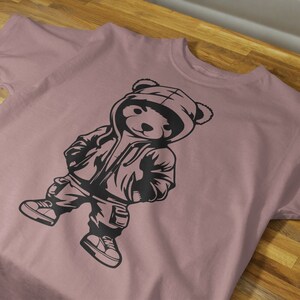 Hip Hop Teddy Bear SVG, Rapper SVG, Rap Music Bear, Cute PNG Download ...