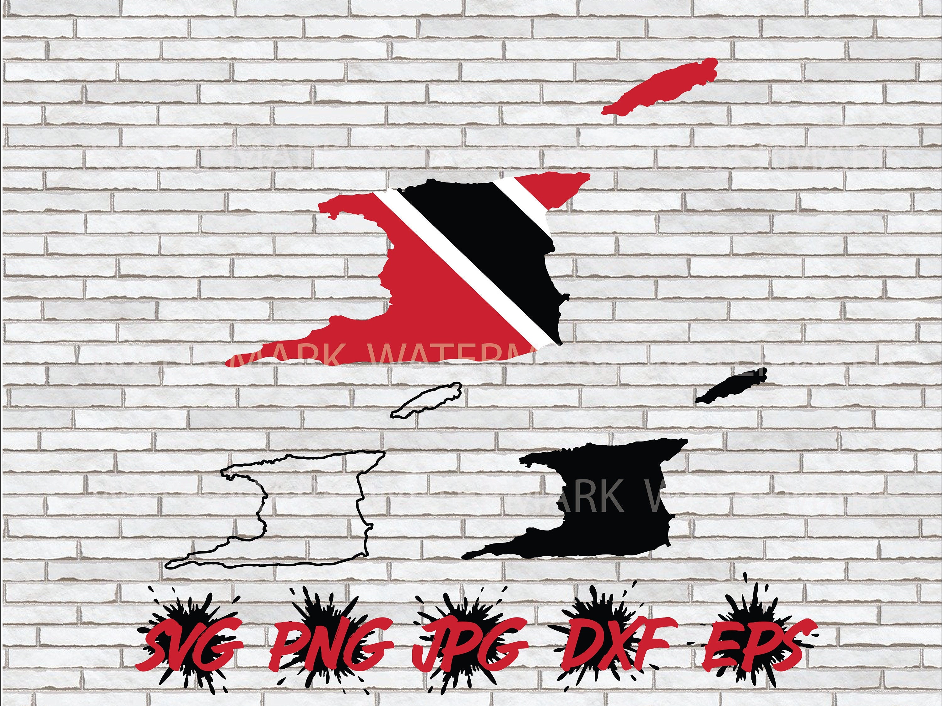Trinidad & Tobago SVG Bundle, Trinidad Tobago Flag SVG, Shirt Design ...