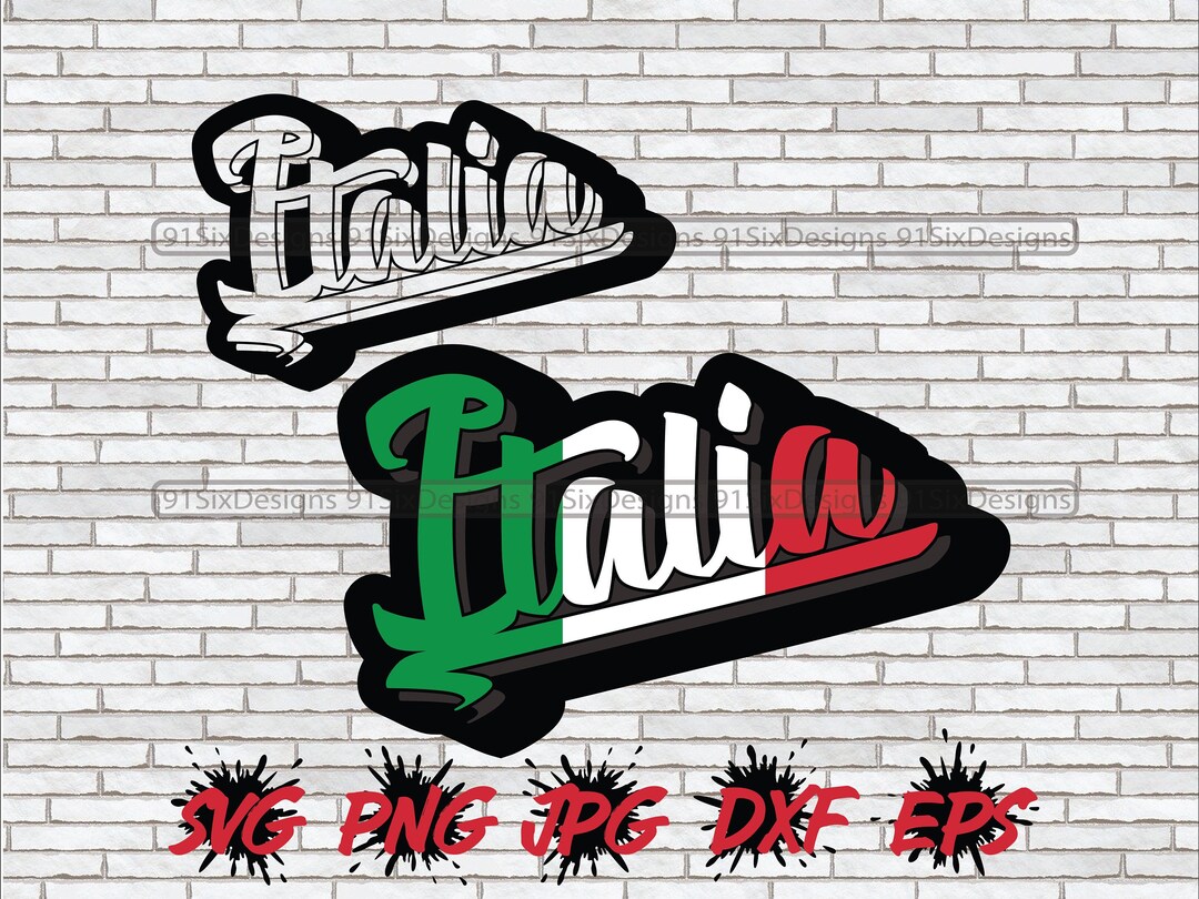Italia SVG Italian PNG Italy Flag Country Map Outline Clipart Drawing ...