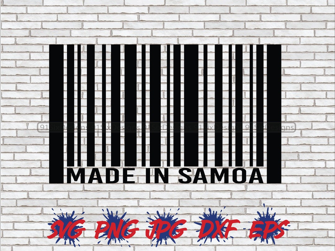 Samoa Flag SVG Made in Samoa Instant Download Cut File Image Map ...