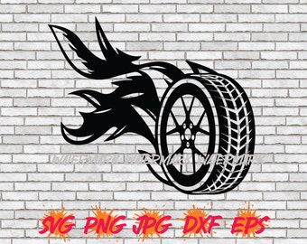 Wheel Logo SVG Wheels Svg Tire Svg Body Shop Svg Car Wheel - Etsy