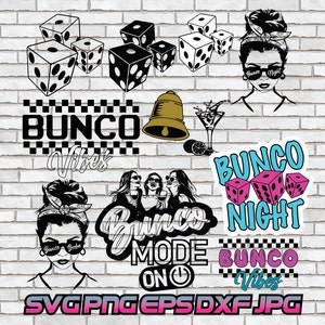Bunco Svg, Bunco Png, Bunco Queen, Digital Download, Roll Dice, Game ...