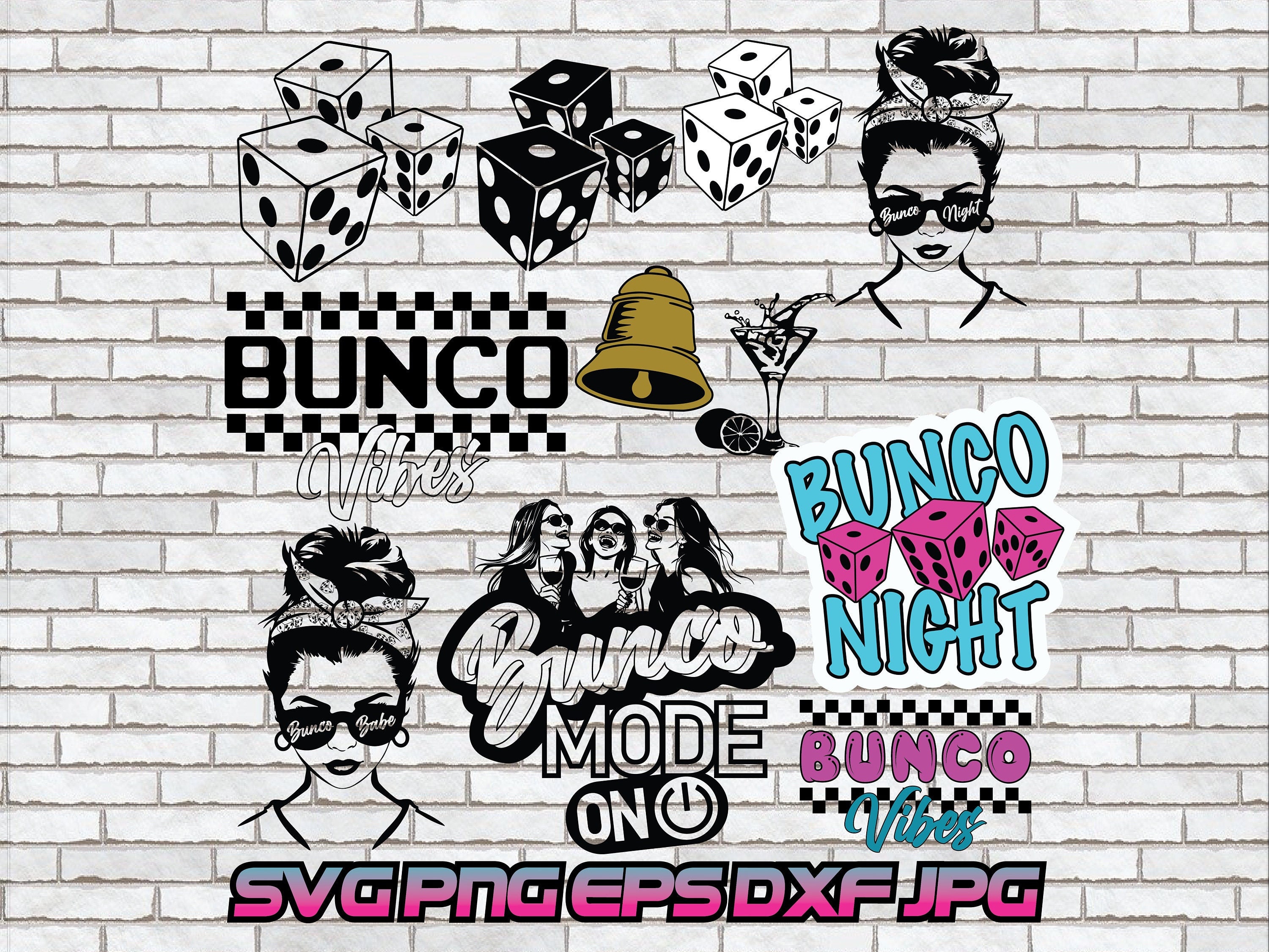 Bunco Svg, Bunco Png, Bunco Queen, Digital Download, Roll Dice, Game ...