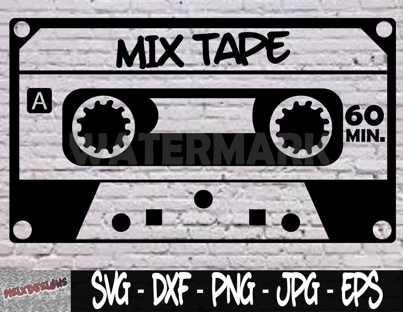 Cassette Tape SVG Cassette Svg Retro Tape Svg Music Svg - Etsy