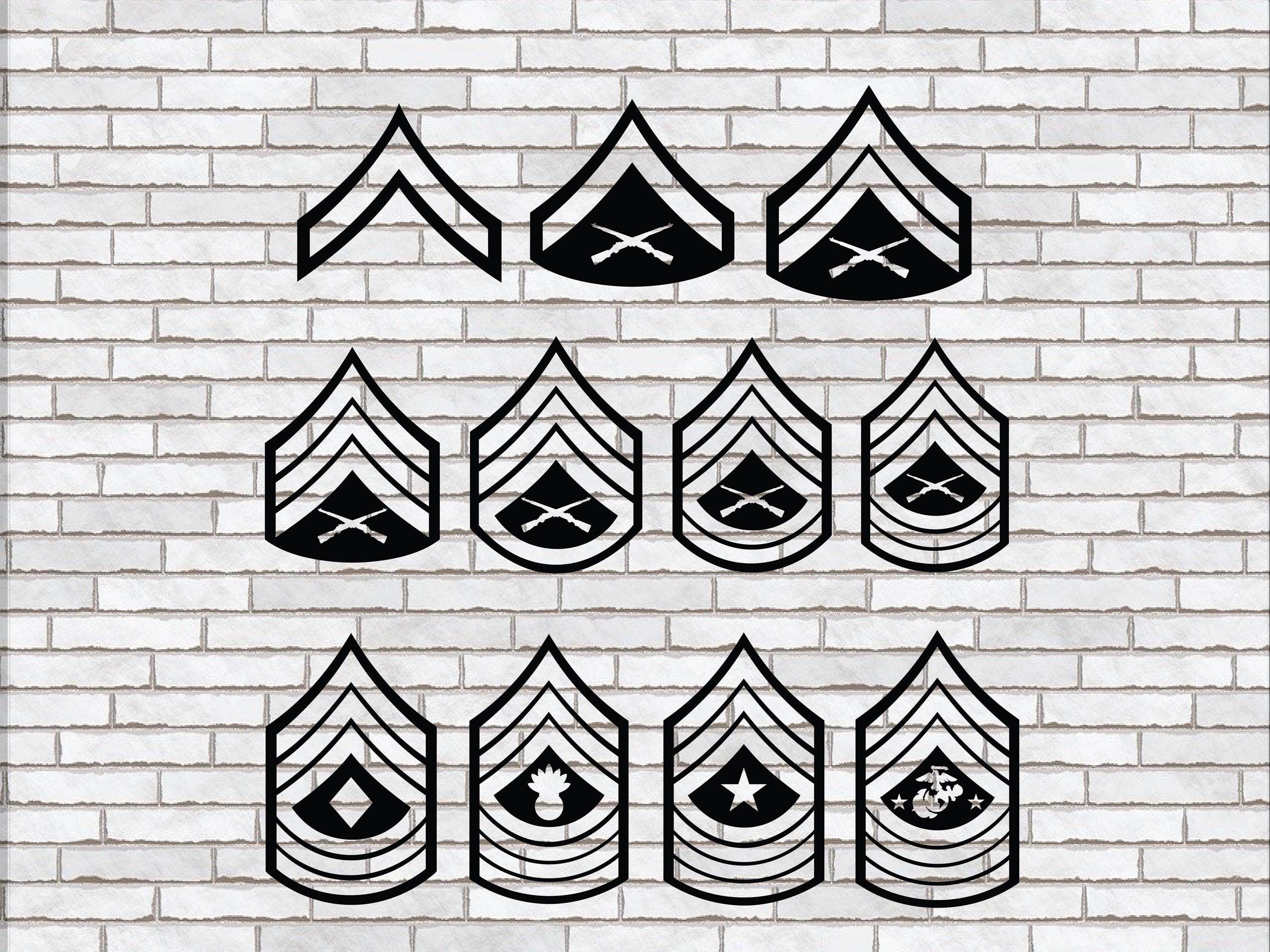 Marines Svg, Enlisted Rankings Insignia Png, USMC Corps Eagle Globe ...