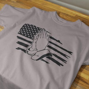Praying Hands USA Flag Svg, American Flag Png, Prayer, USA, Church ...