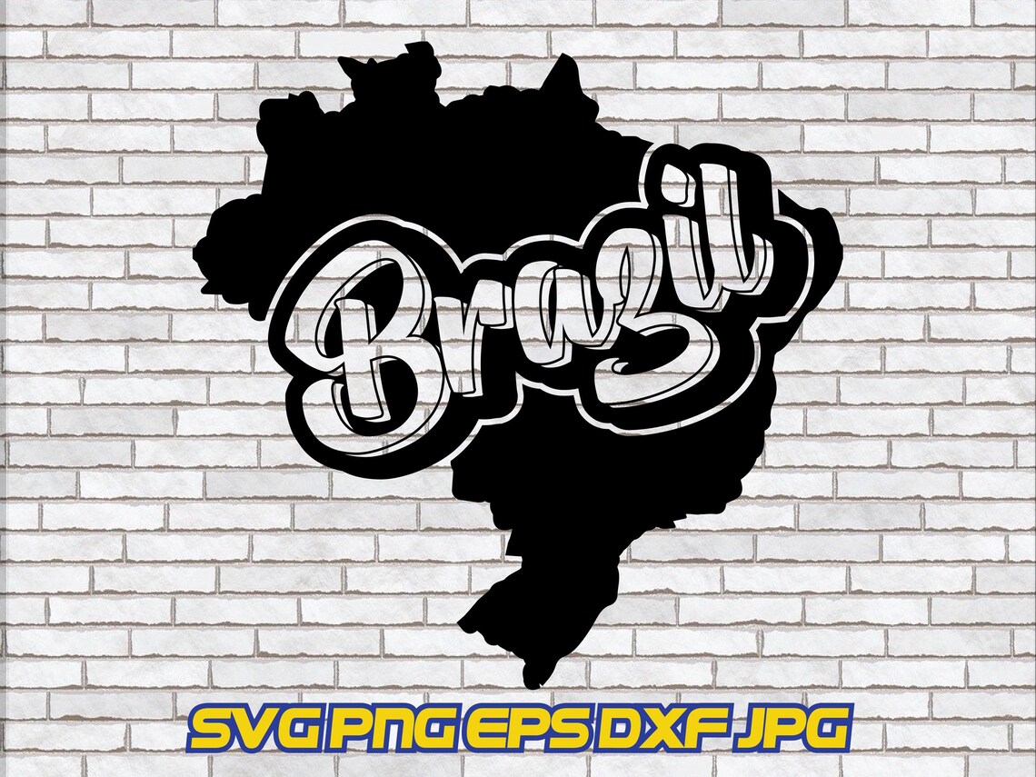Brazil Svg, Brazilian Map Outline, Brasil Png, Shirt Design Wall Art ...