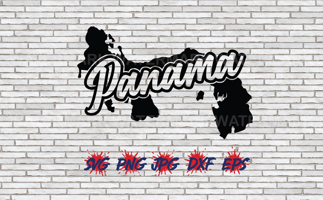 Panama Map SVG, Panama SVG, Panama Vector Art Image Files, Instant ...
