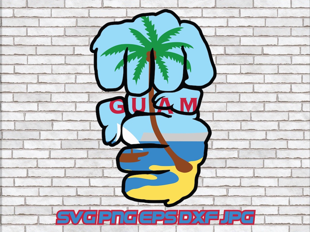 Guam Svg, Guam Latte Rock Hand Symbol, Chamorro, Tasa, Haligi, Crest of ...