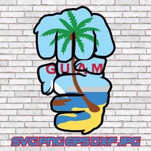 Guam Svg, Guam Latte Rock Hand Symbol, Chamorro, Tasa, Haligi, Crest of ...