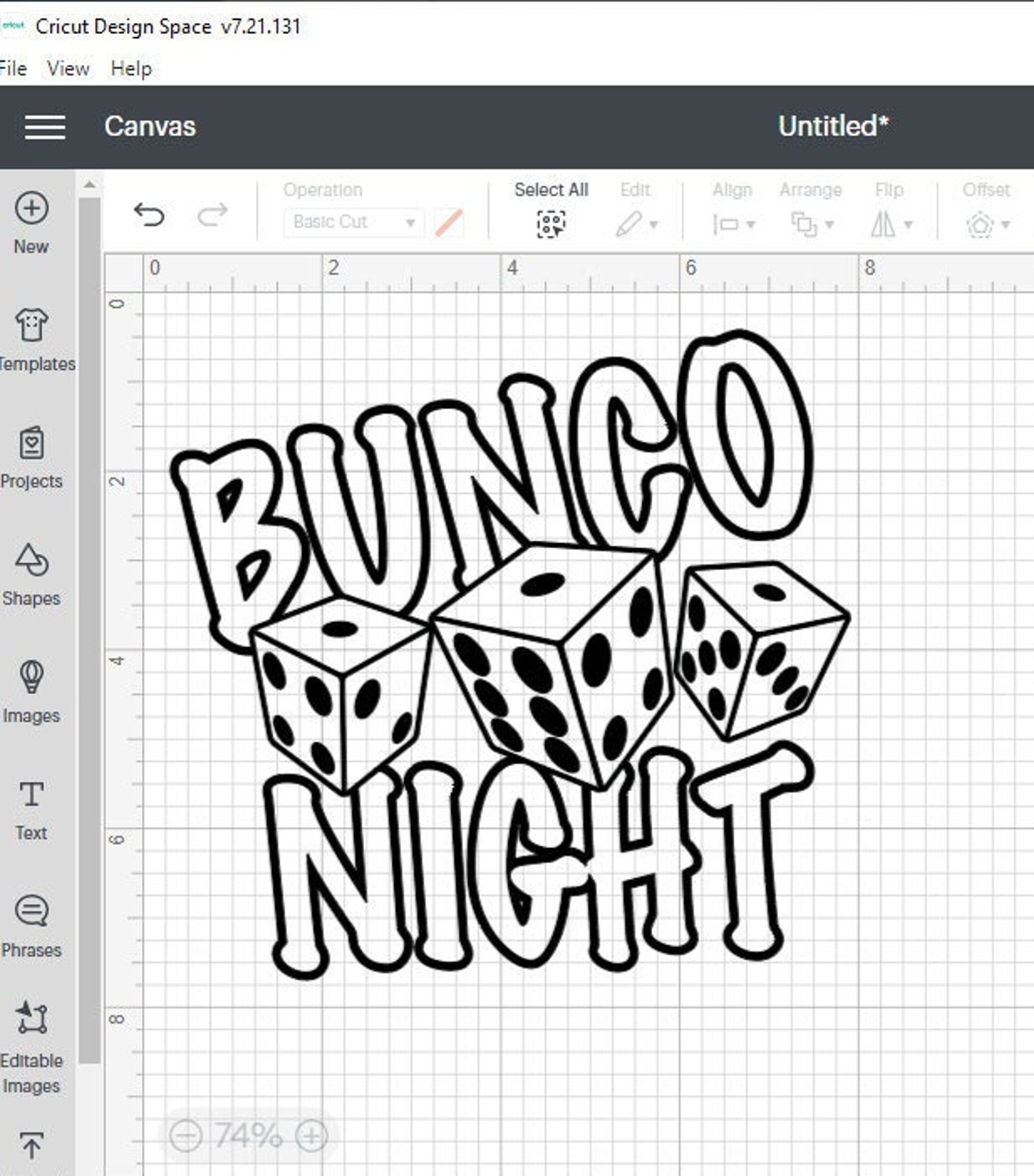 Bunco SVG Buncoprintables Bunco Gifts Game Night SVG - Etsy