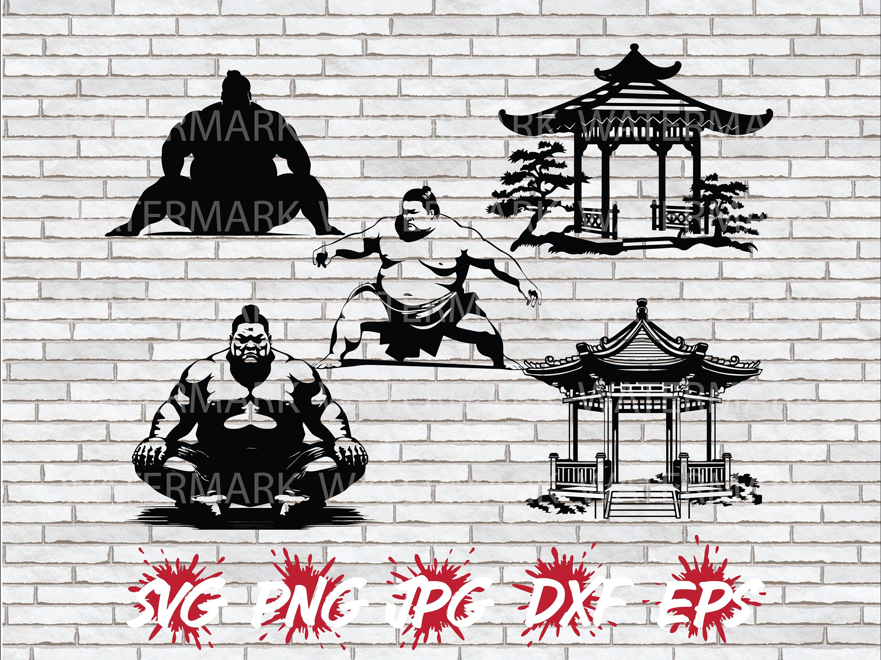 Japan SVG Bundle, Japan Vector, Japan Flag, Sumo, Map, Crane, Japanese ...