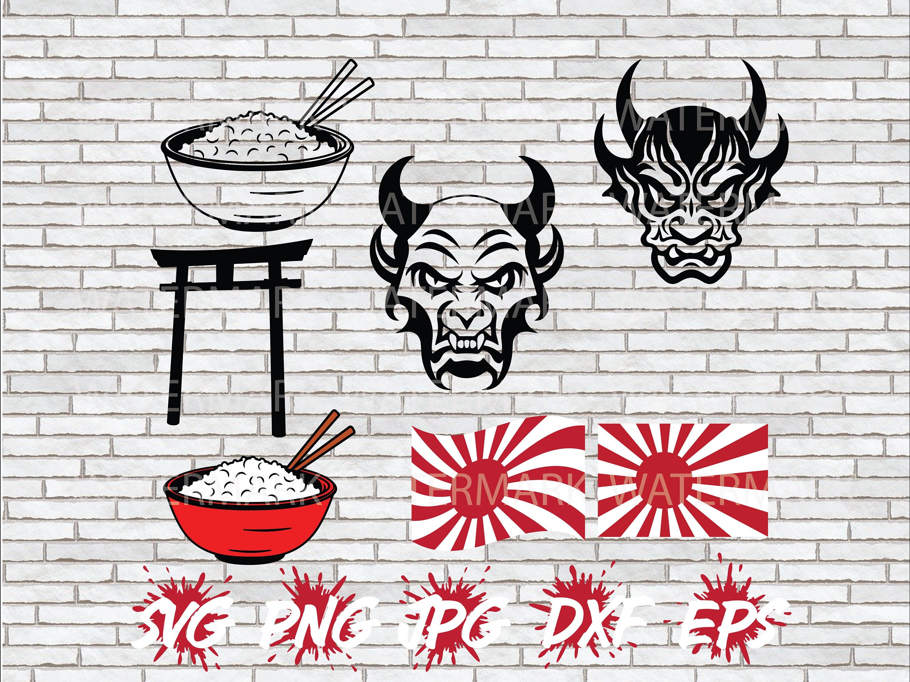 Japan SVG Bundle, Japan Vector, Japan Flag, Sumo, Map, Crane, Japanese ...