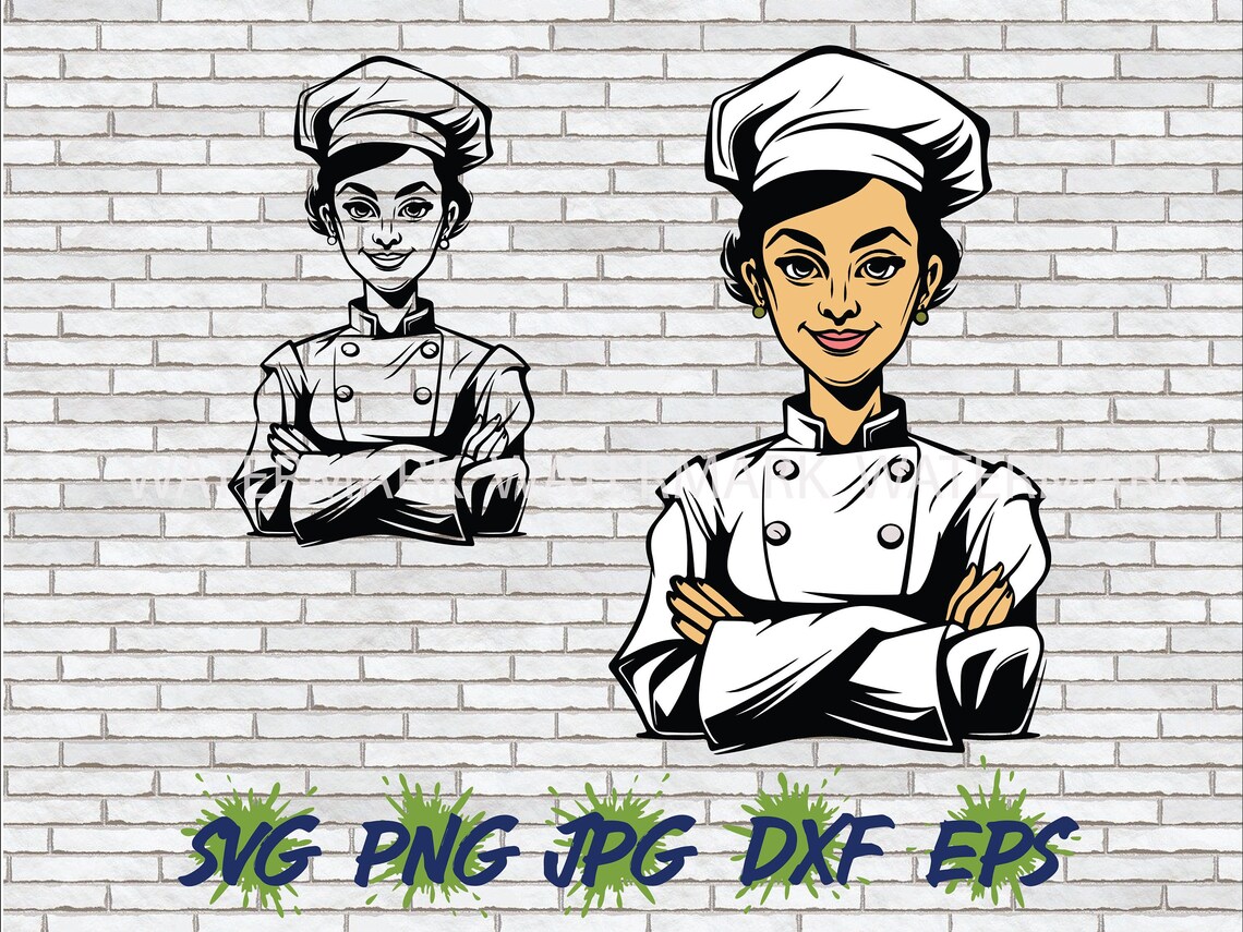 Woman Chef SVG, Culinary Chef SVG, Business Kitchen Graphic Shirt ...