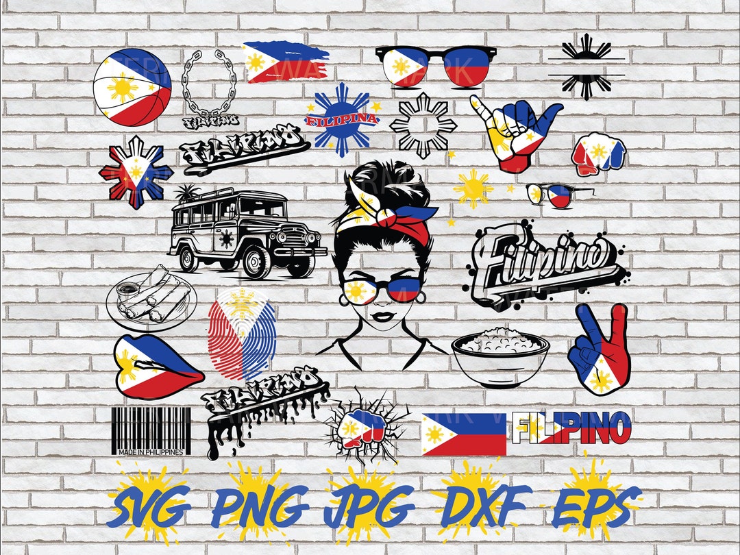 Filipino Flag SVG, Filipino Art, Filipino Bundle, Philippines Svg ...
