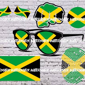 Jamaica SVG Design Bundle, Jamaica Flag Vector Art, Shirt Designs PNG ...