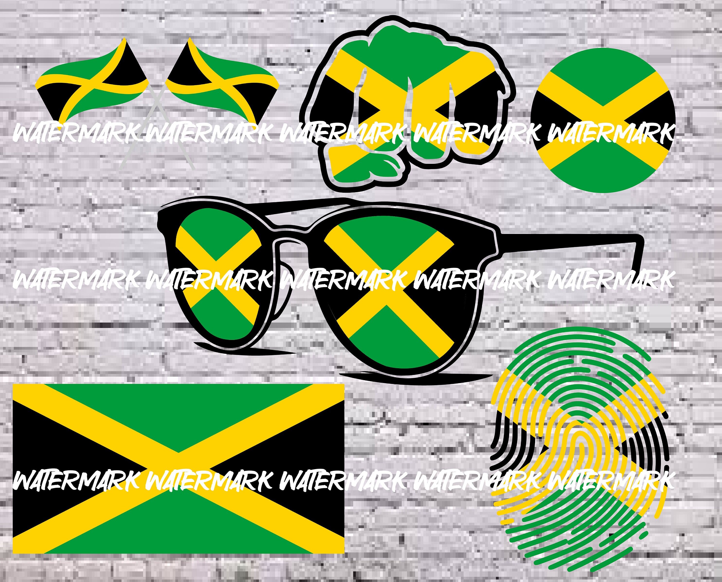 Jamaica SVG Design Bundle, Jamaica Flag Vector Art, Shirt Designs PNG ...