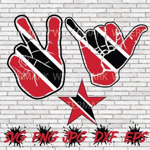 Trinidad & Tobago SVG Bundle, Trinidad Tobago Flag SVG, Shirt Design ...