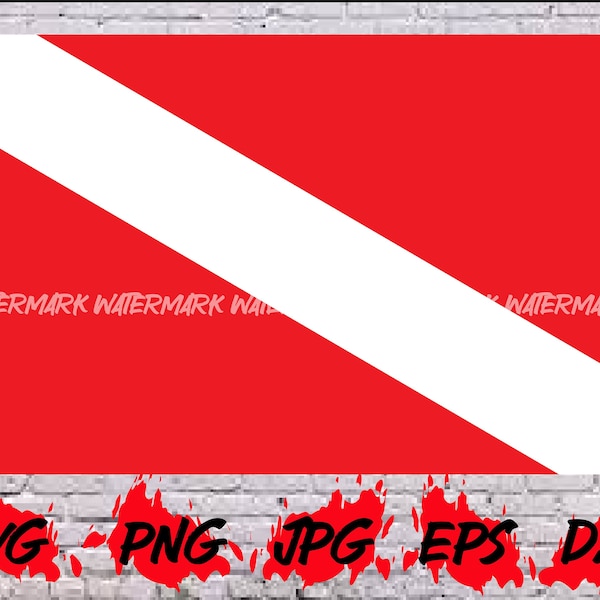 Dive Flag Dxf - Etsy