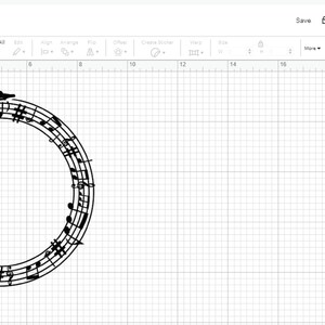Circle Monogram Border Frame Music Note Song Gift Saxophone Lover Choir ...