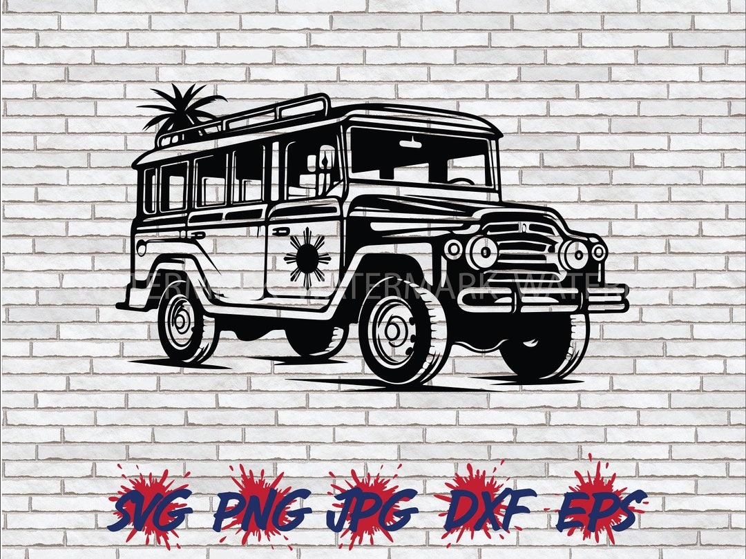 Jeepney SVG, Filipino Filipina Philippines Vector Clipart Download for ...