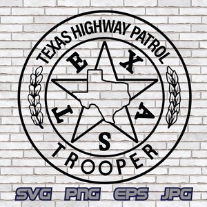 Texas Highway Patrol Svg, Badge Png, THP Trooper PD Sublimation Digital ...