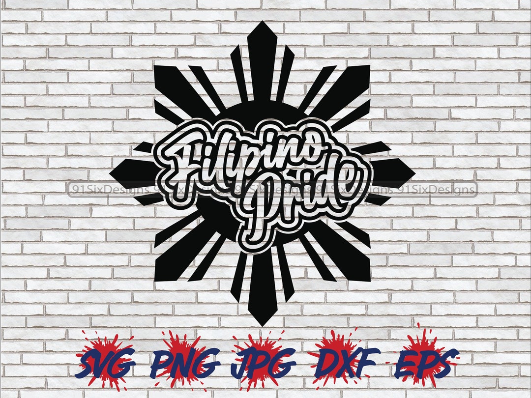 Filipino Pride SVG #2, Filipino Flag SVG, Filipino Art Filipino Sun ...
