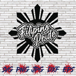 Filipino Pride SVG #2, Filipino Flag SVG, Filipino Art Filipino Sun ...