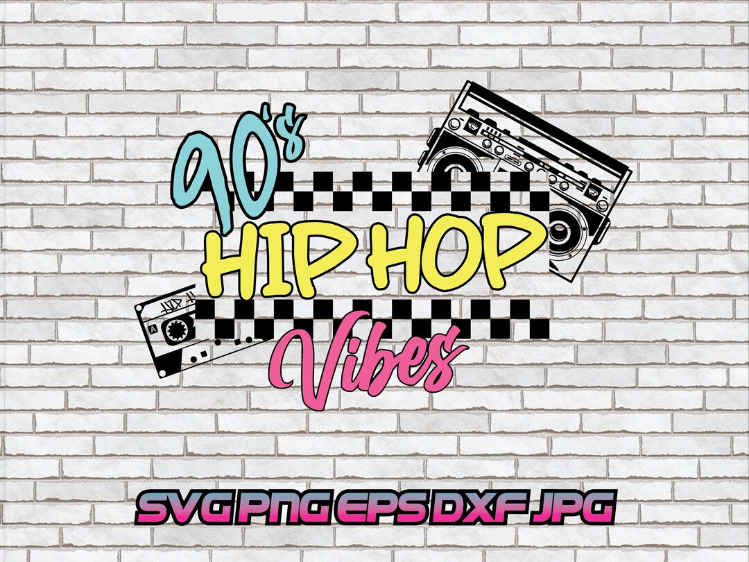 90's Hip Hop SVG, Cassette SVG, Hip Hop SVG, Cricut Silhouette Cut File ...