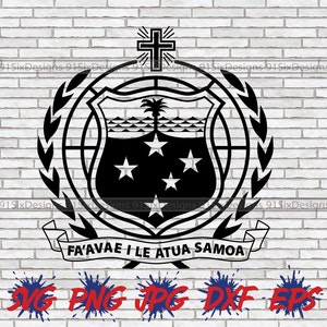 Samoa SVG Bundle, Samoa PNG Download Files, Cut Wall Art Images Map ...