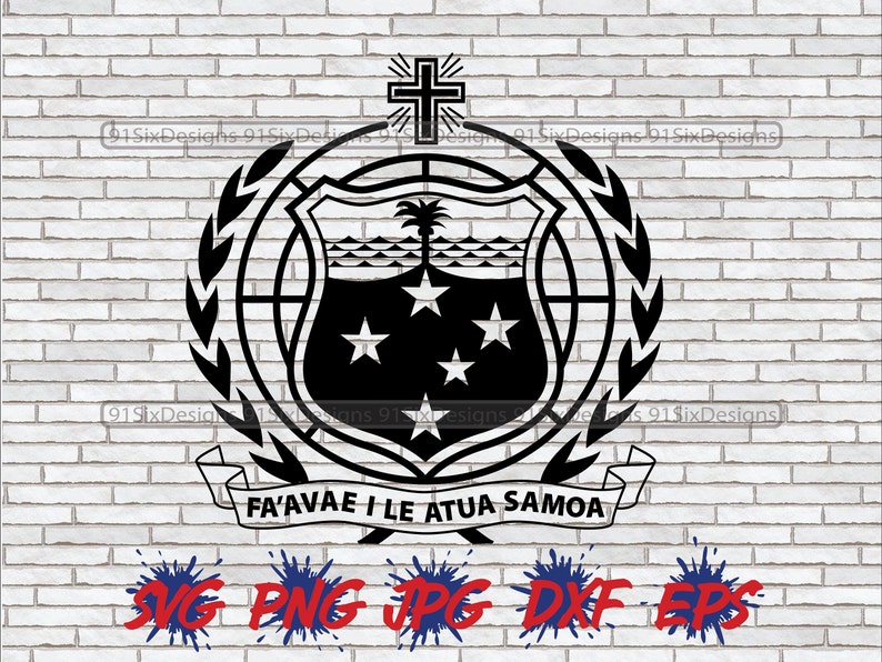 Samoa SVG Bundle, Samoa PNG Download Files, Cut Wall Art Images Map ...