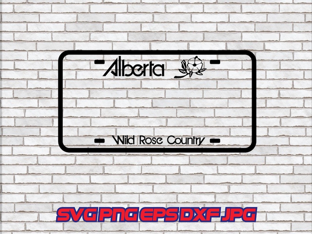 Alberta License Plate Svg, Canada Png, License Plate Frame Template ...