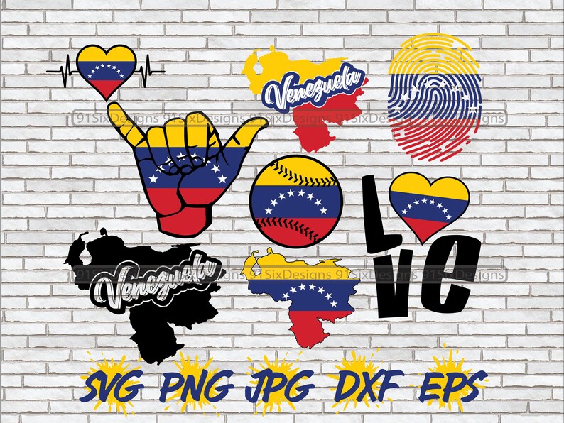 Venezuela Svg Bundle, Png, Digital Download, Jpg, Dxf, Eps - Etsy