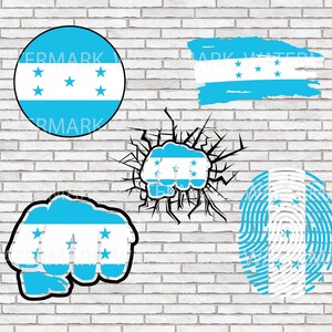 Honduras SVG, Honduras Flag Bundle, Vector File, Cricut Silhouette ...
