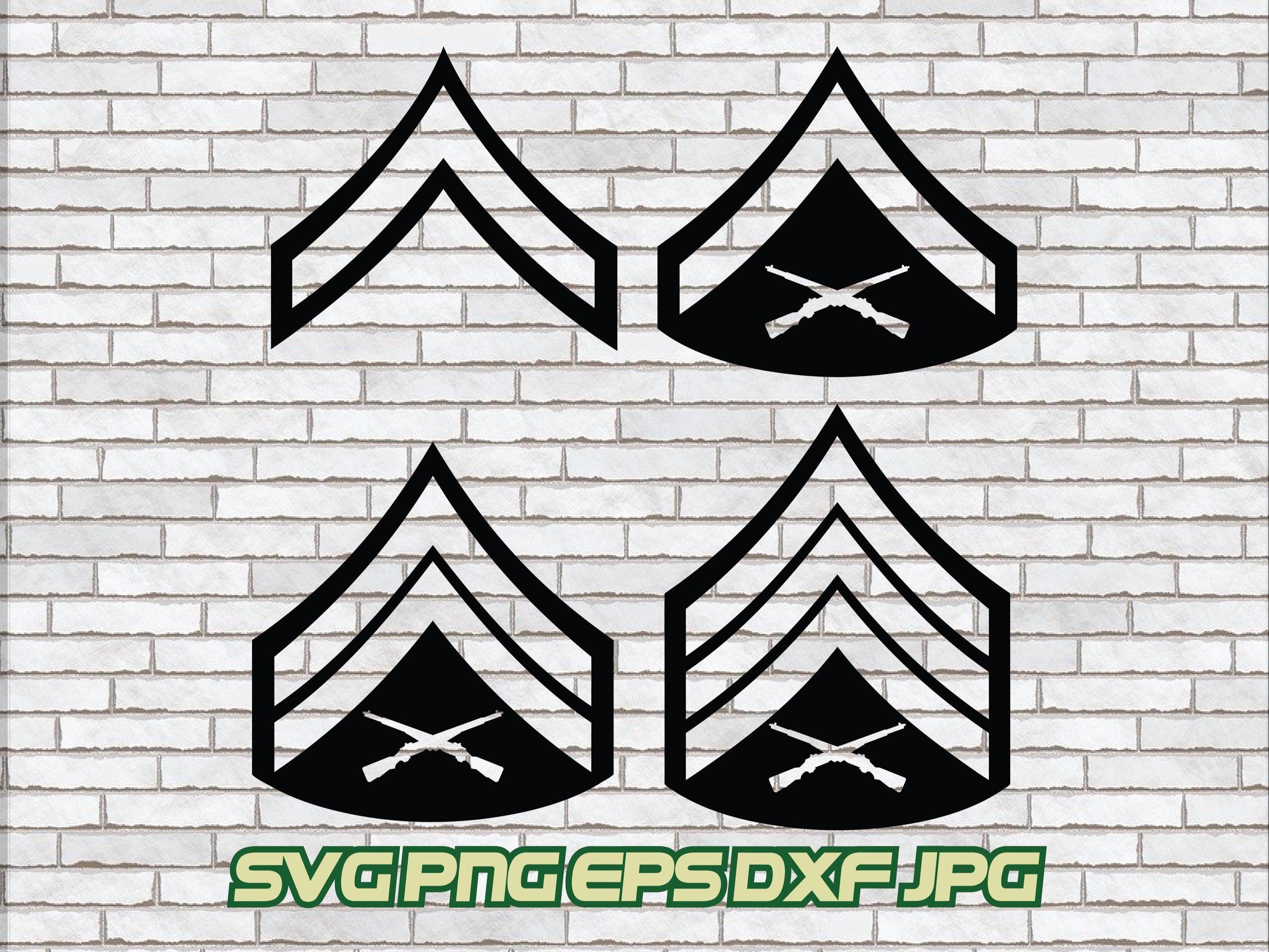 Marines Svg, Enlisted Rankings Png Insignia, USMC Corps Eagle Globe ...