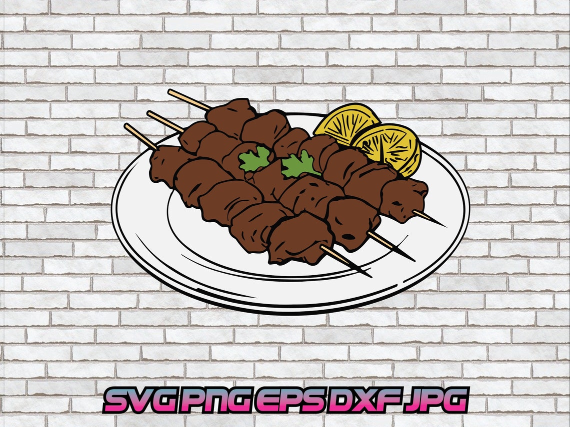 Filipino Food SVG, Lumpia Clipart, Adobo, Pancit, Rice, Halo Halo, Ube ...
