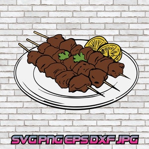 Filipino Food SVG, Lumpia Clipart, Adobo, Pancit, Rice, Halo Halo, Ube ...